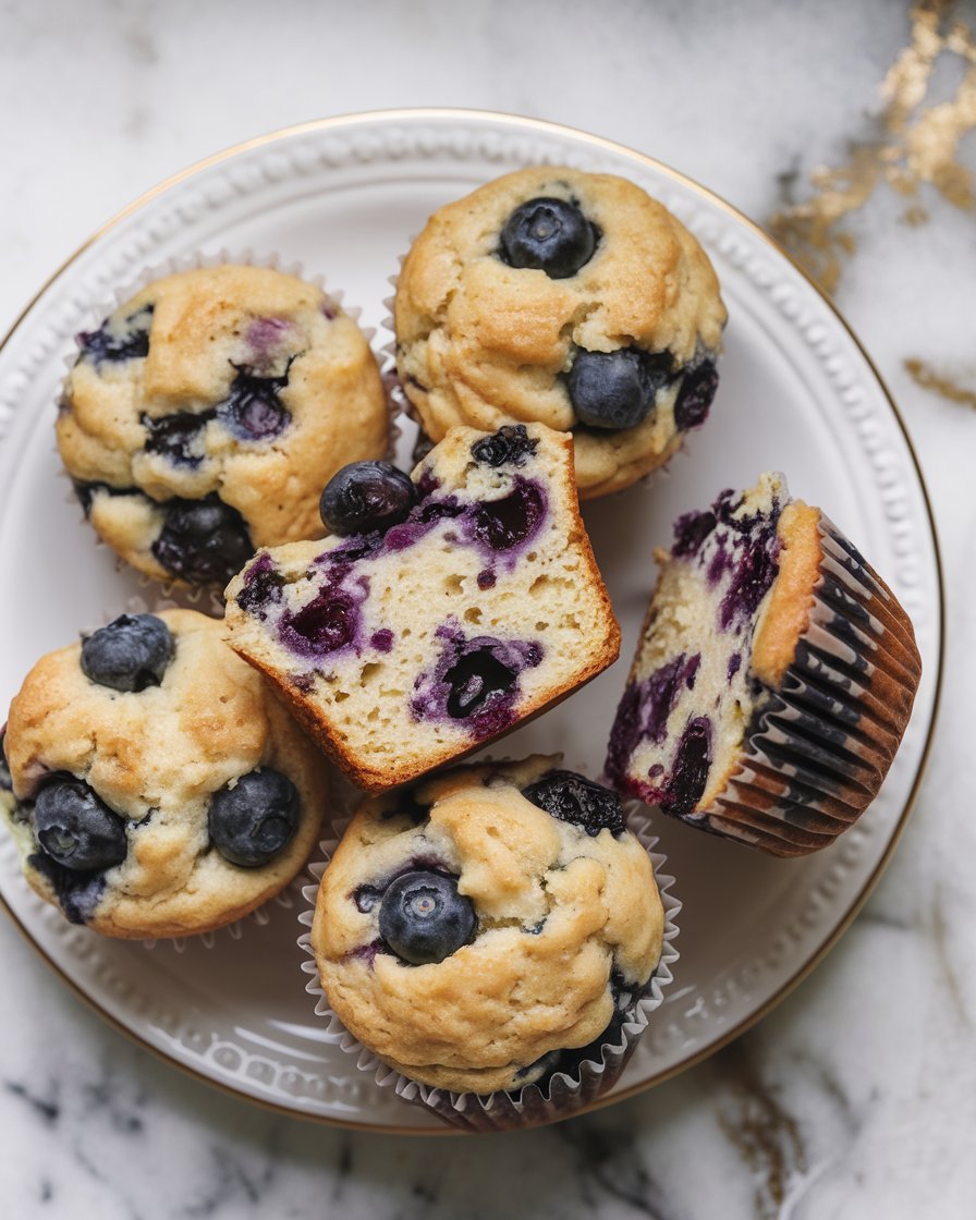 High-Protein Low-Carb Blueberry Muffins - Prepare N Serve